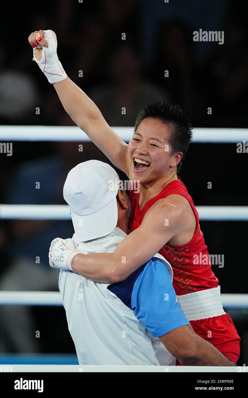 **CHINESE MAINLAND, HONG KONG, MACAU AND TAIWAN OUT** Chinese boxer Wu ...