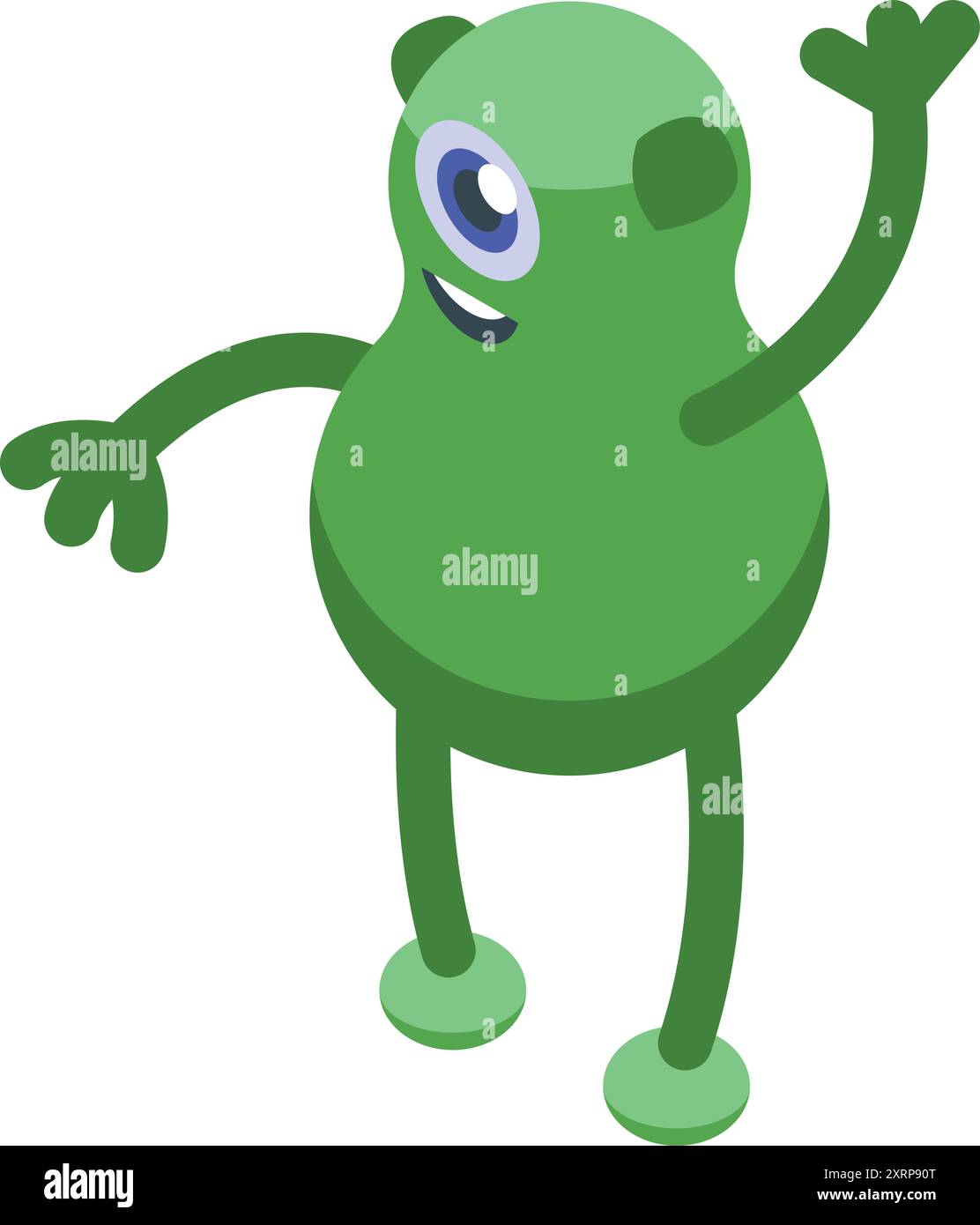 Cute smiling one eyed Cut Out Stock Images & Pictures - Alamy