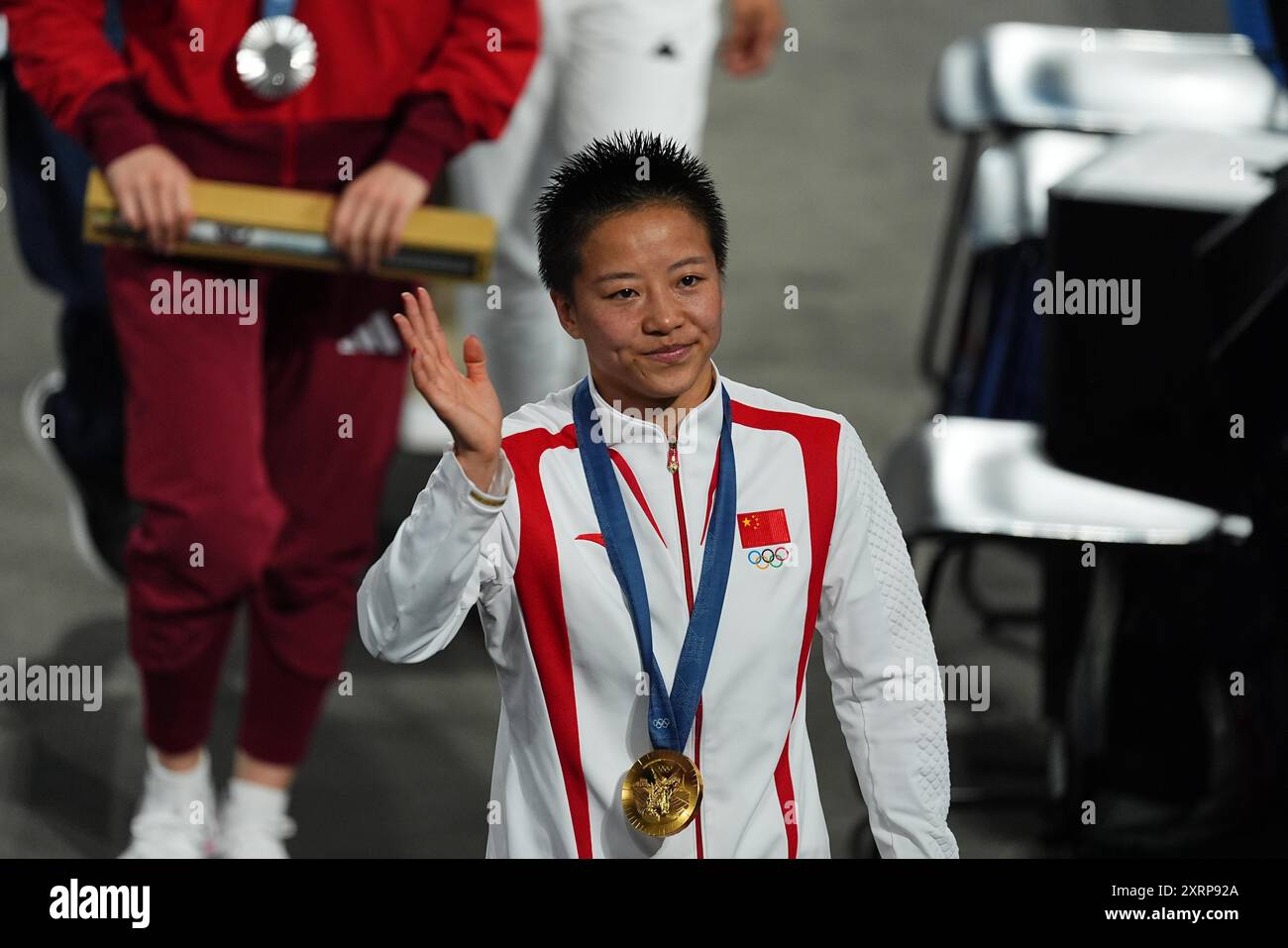 **CHINESE MAINLAND, HONG KONG, MACAU AND TAIWAN OUT** Chinese boxer Wu ...