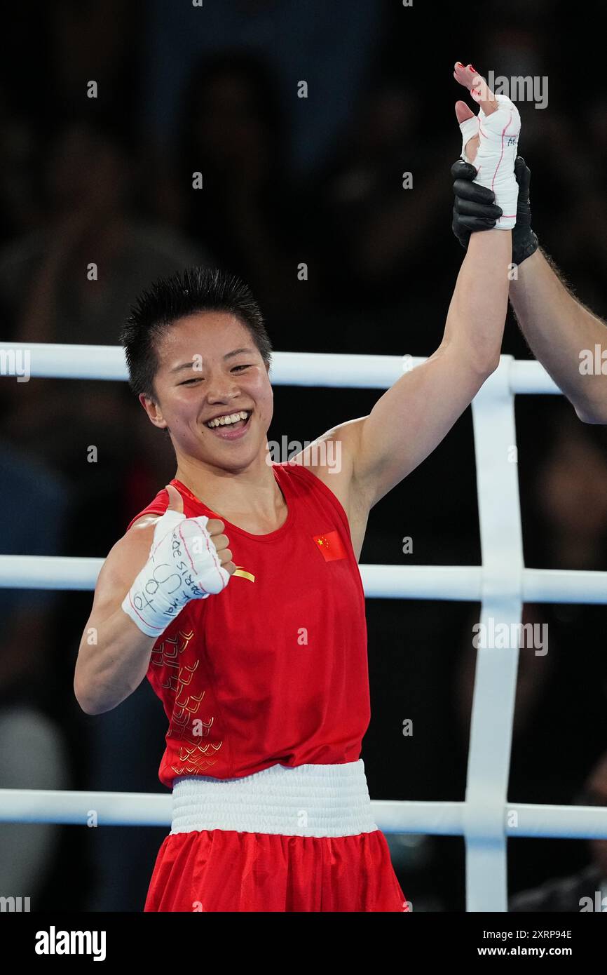 **CHINESE MAINLAND, HONG KONG, MACAU AND TAIWAN OUT** Chinese boxer Wu ...