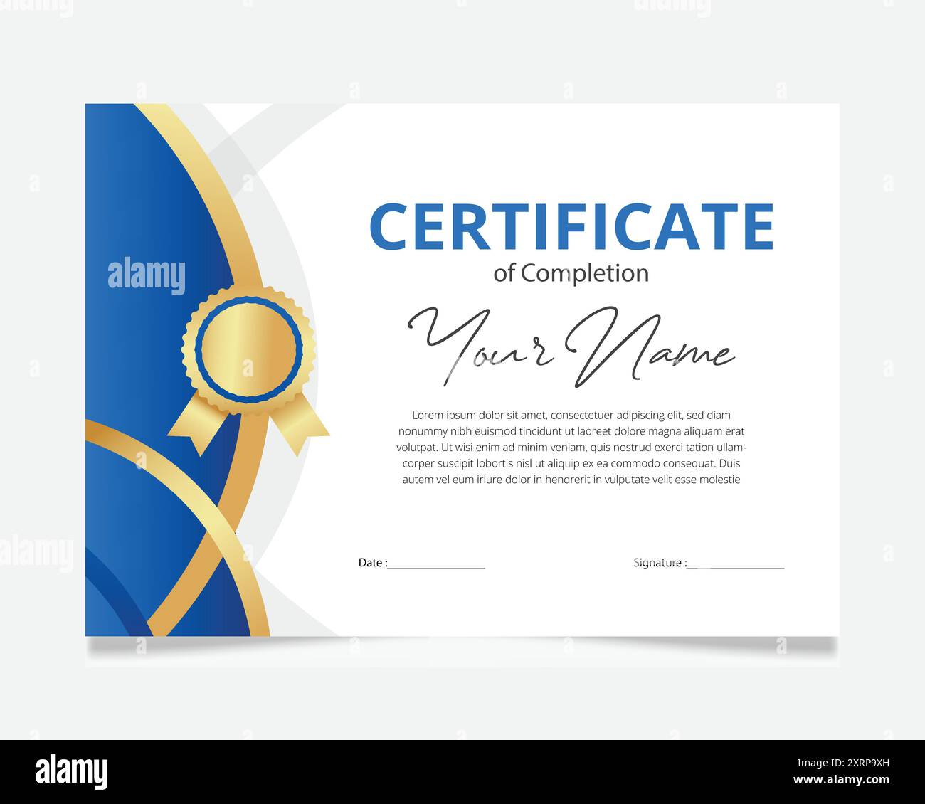 Certificate template of diploma Stock vector Stock Vector Image & Art ...