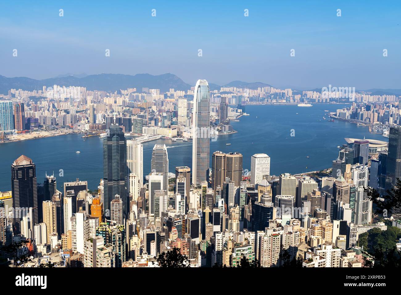 Skyline Hong Kong, victoria peak Stock Photo - Alamy