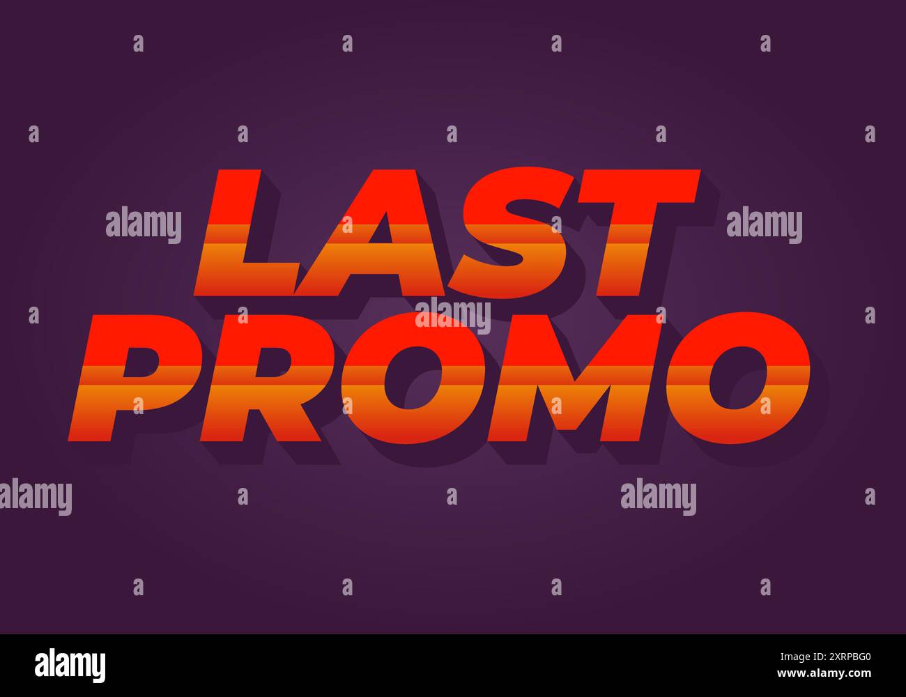 Last promo. text effect design in 3D style with good colors for ads ...