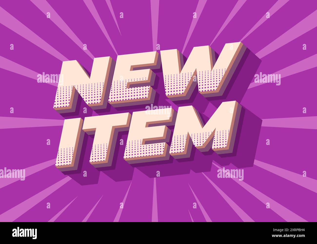 New item. Text effect design in 3D style for print ad purpose Stock ...