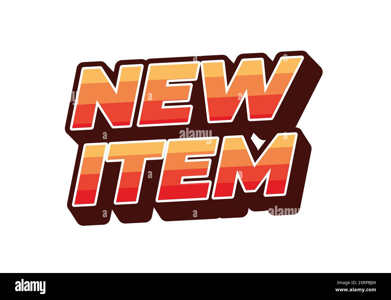 New item. Text effect design in 3D style for print ad purpose Stock ...