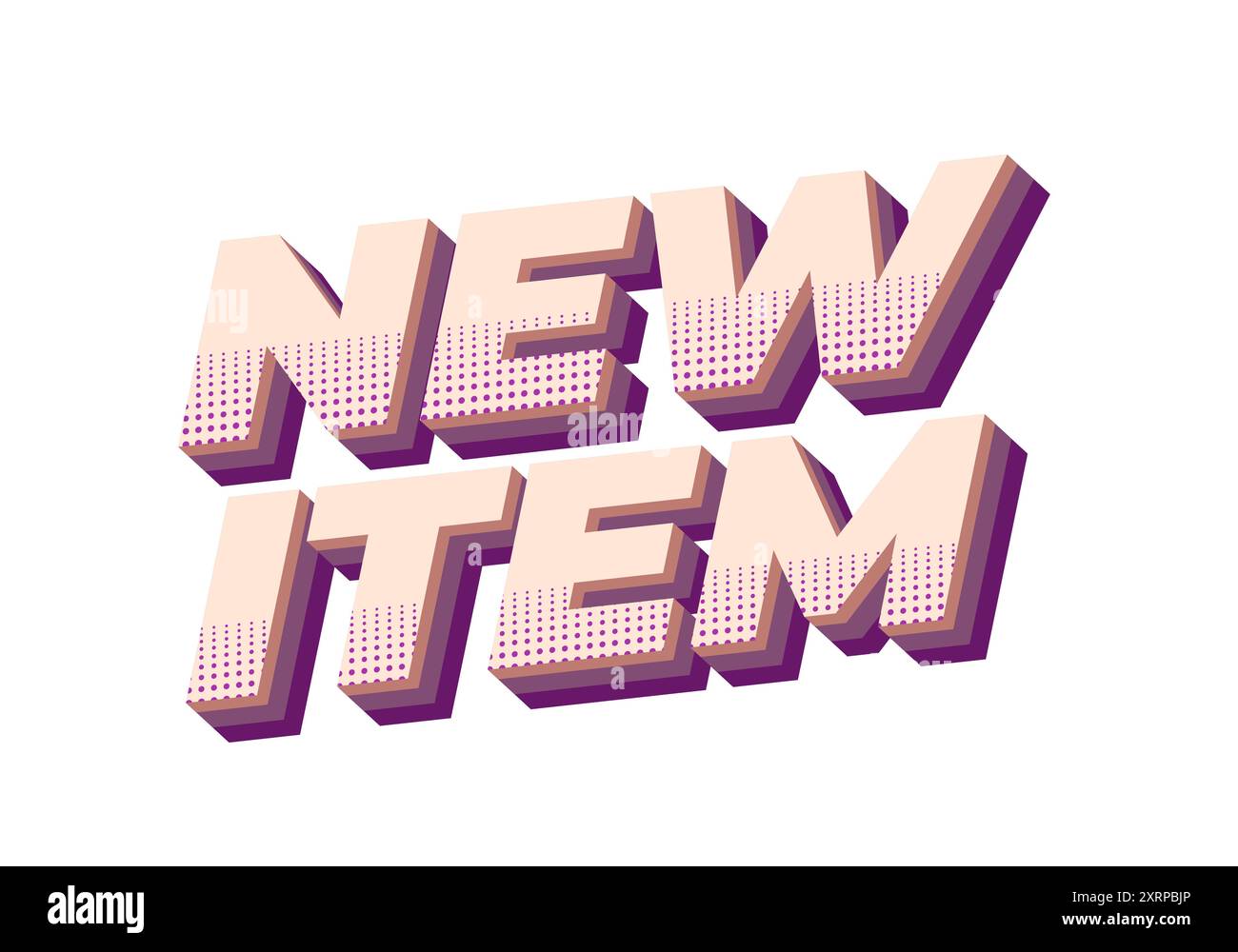 New item. Text effect design in 3D style for print ad purpose Stock ...