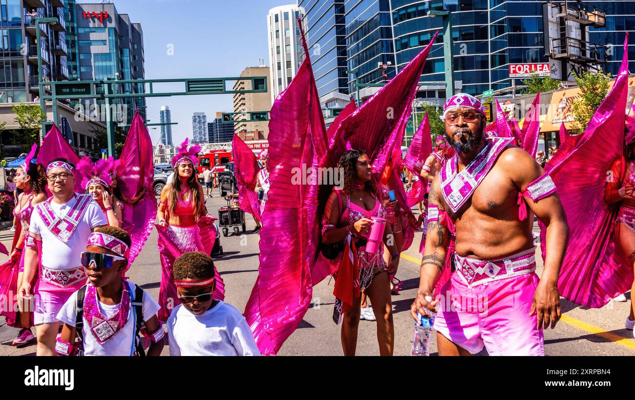Edmonton, Canada. 10th Aug, 2024. Participants in the 40th Cariwest ...