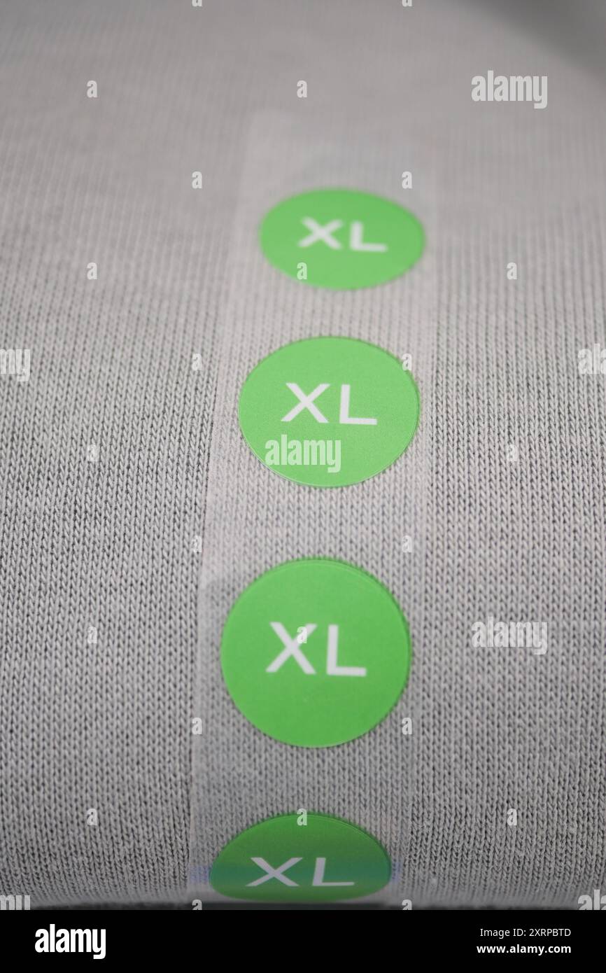 Xxl size clothing label hi-res stock photography and images - Alamy