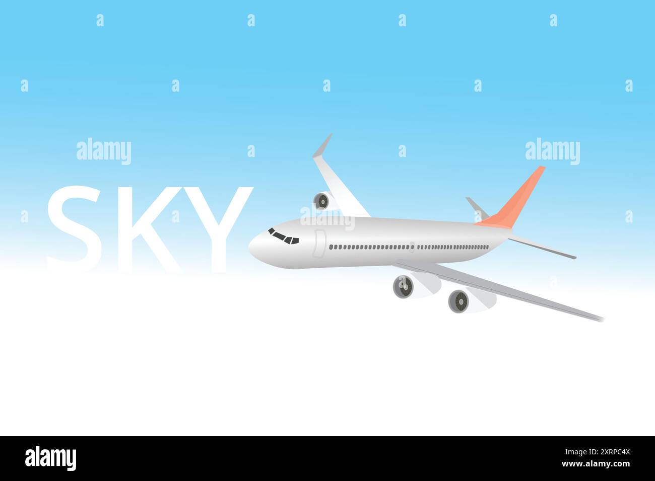 Realistic plane aircraft in Stock Vector Images - Alamy
