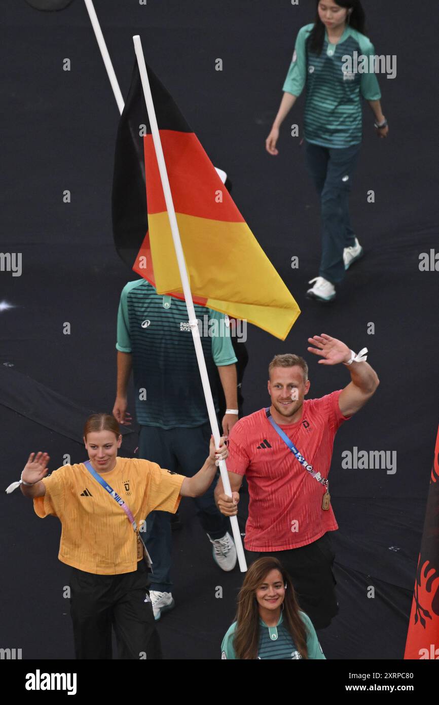 Germany flag bearers, Ambiance, illustration, Closing Ceremony during ...
