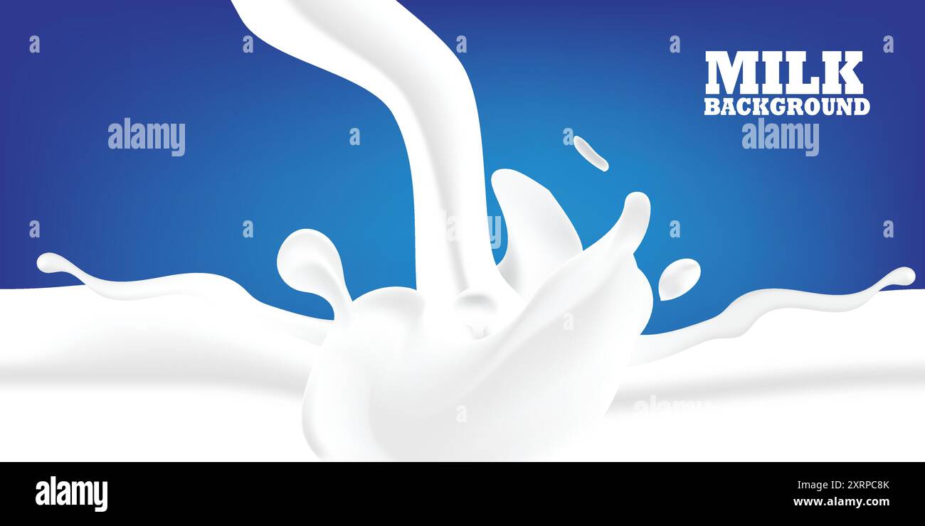 Fresh milky Stock Vector Images - Alamy
