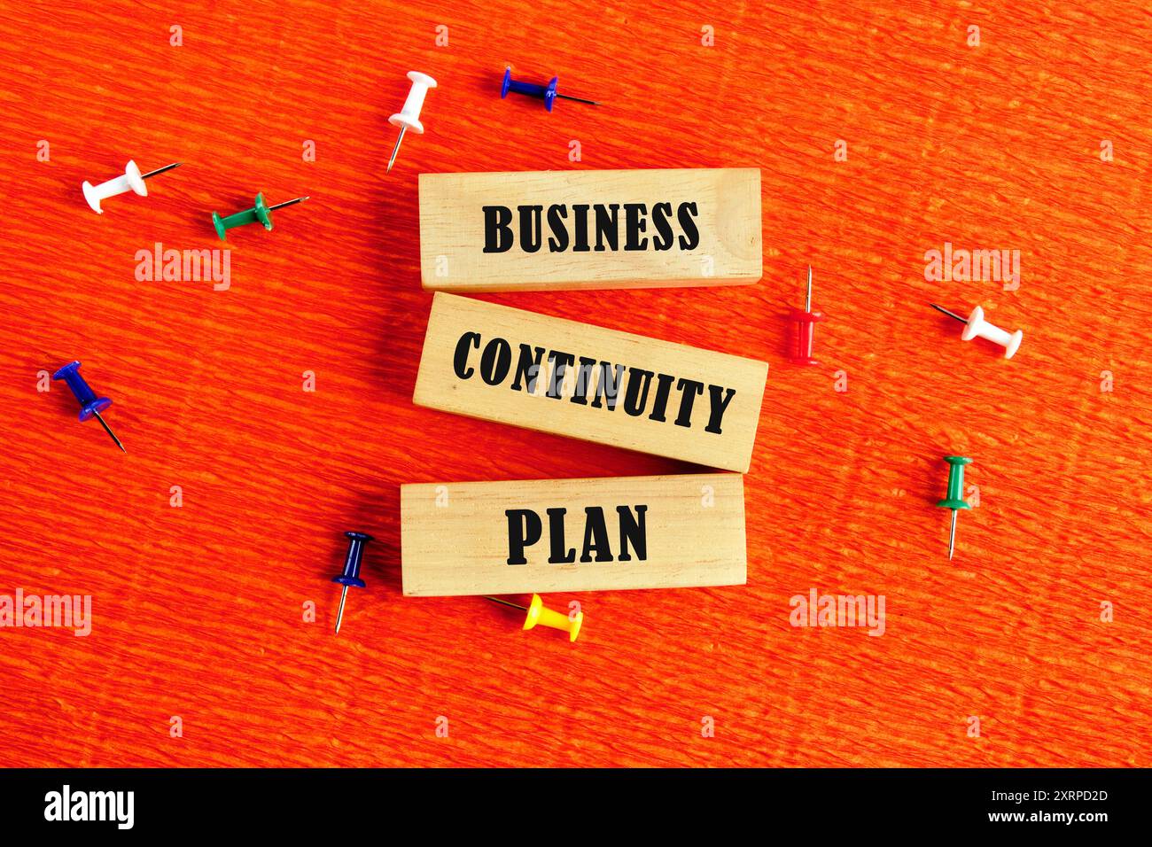 BCP Business continuity plan WRITTEN the inscription on the blocks on ...