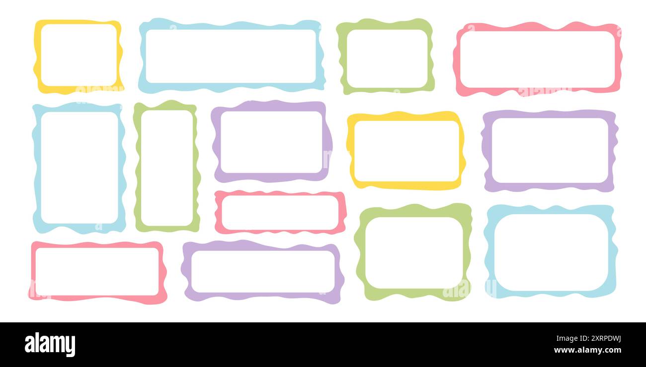 Set rectangle and square paper quote frames, quote text box, empty form ...