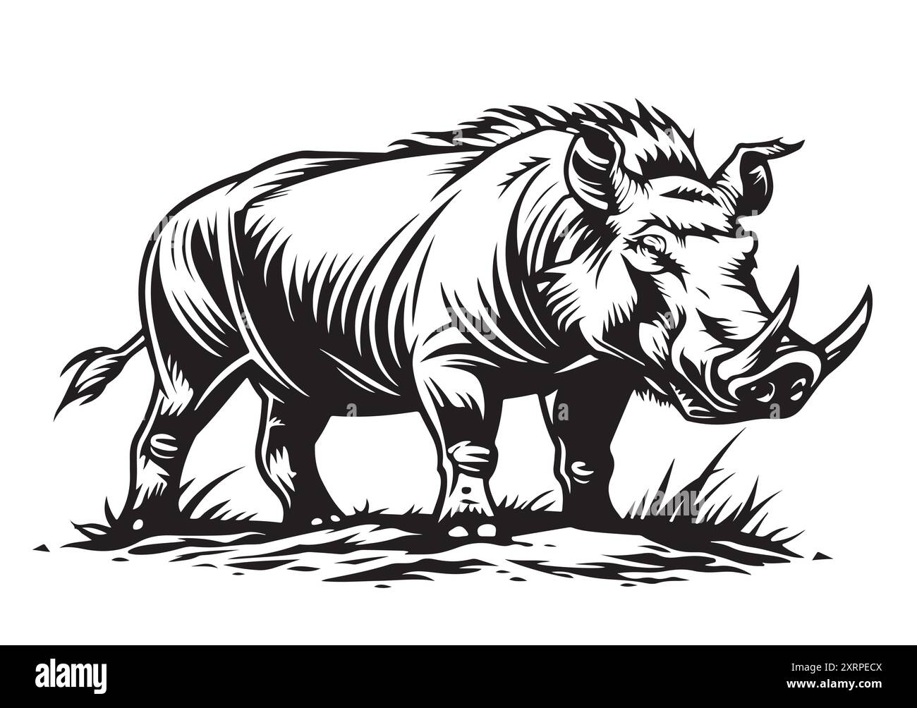 Monster pig portrait Stock Vector Images - Alamy