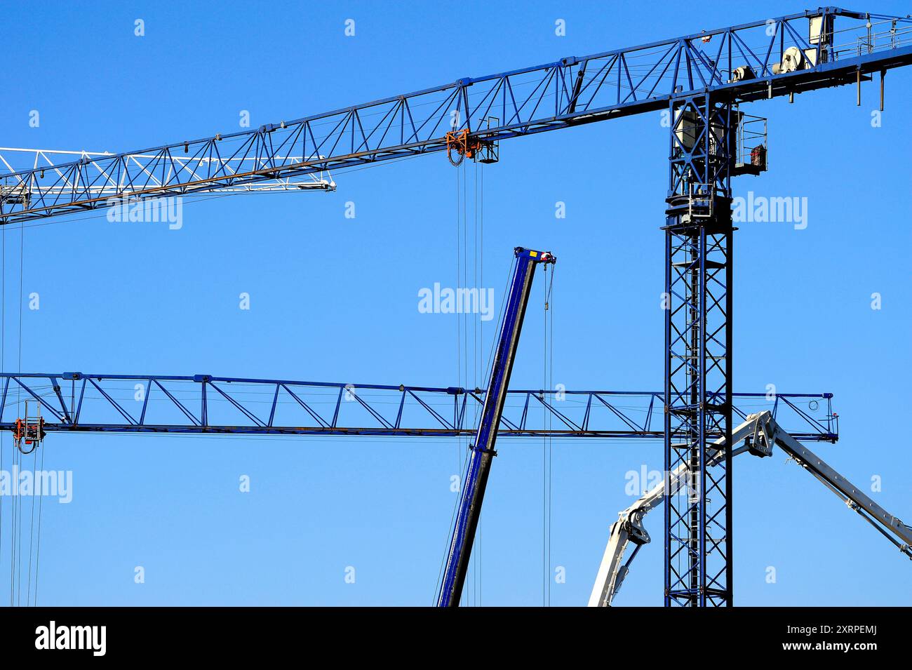 architecture, beginnings, building, construction, construction crane ...