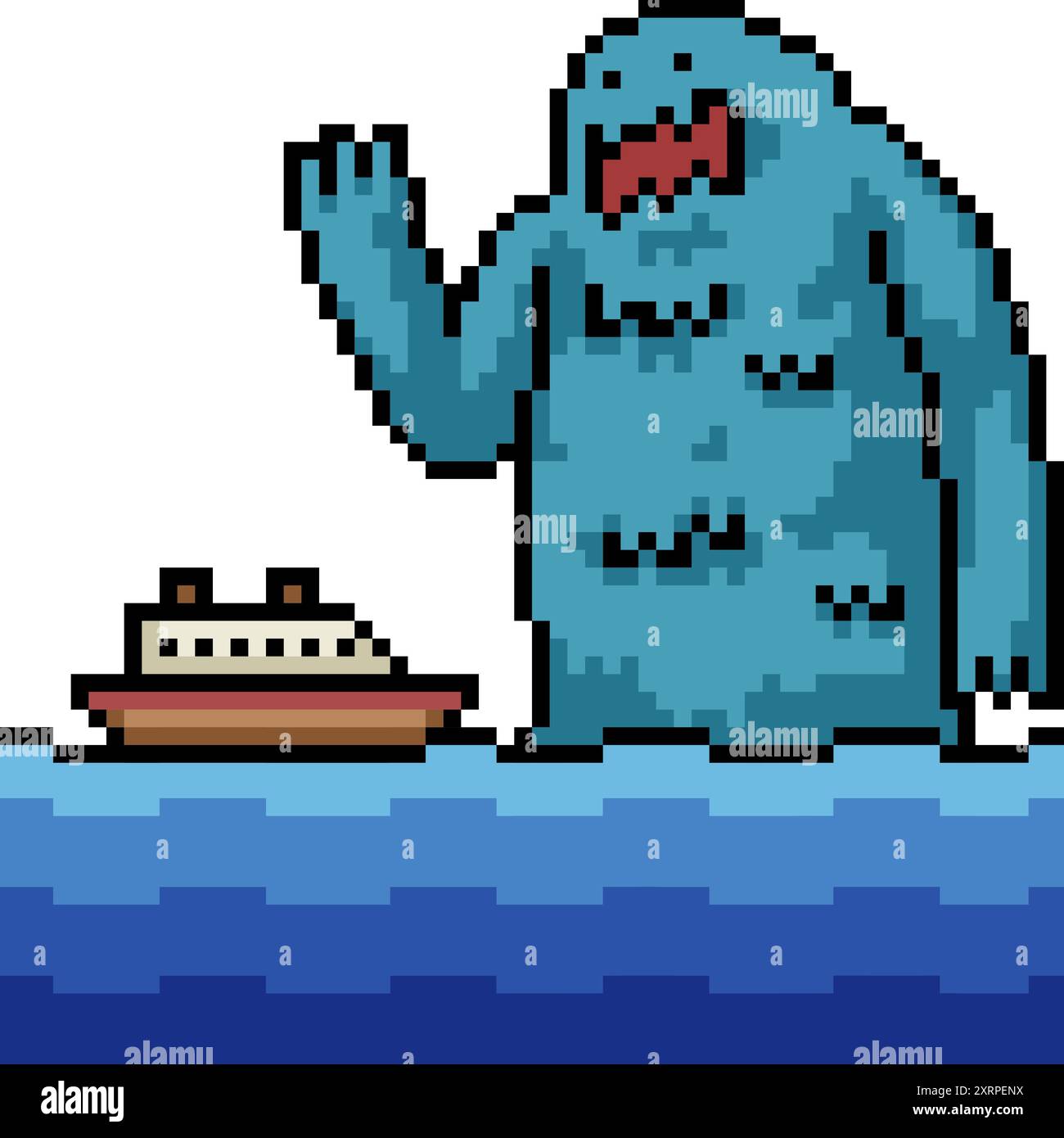 Behemoth sea monster Stock Vector Images - Alamy