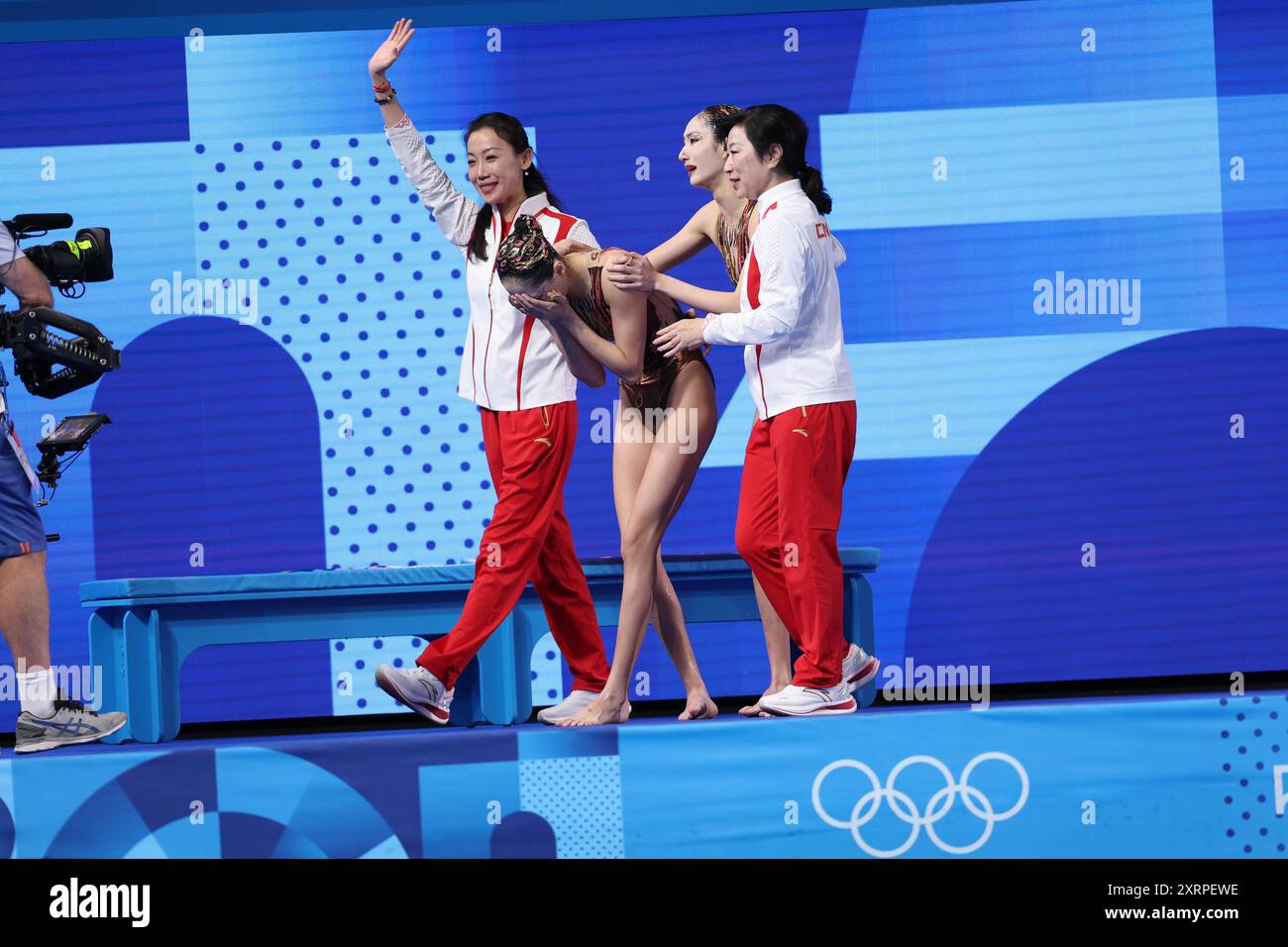 **CHINESE MAINLAND, HONG KONG, MACAU AND TAIWAN OUT** Chinese synchronised swimmers Wang Liuyi ...
