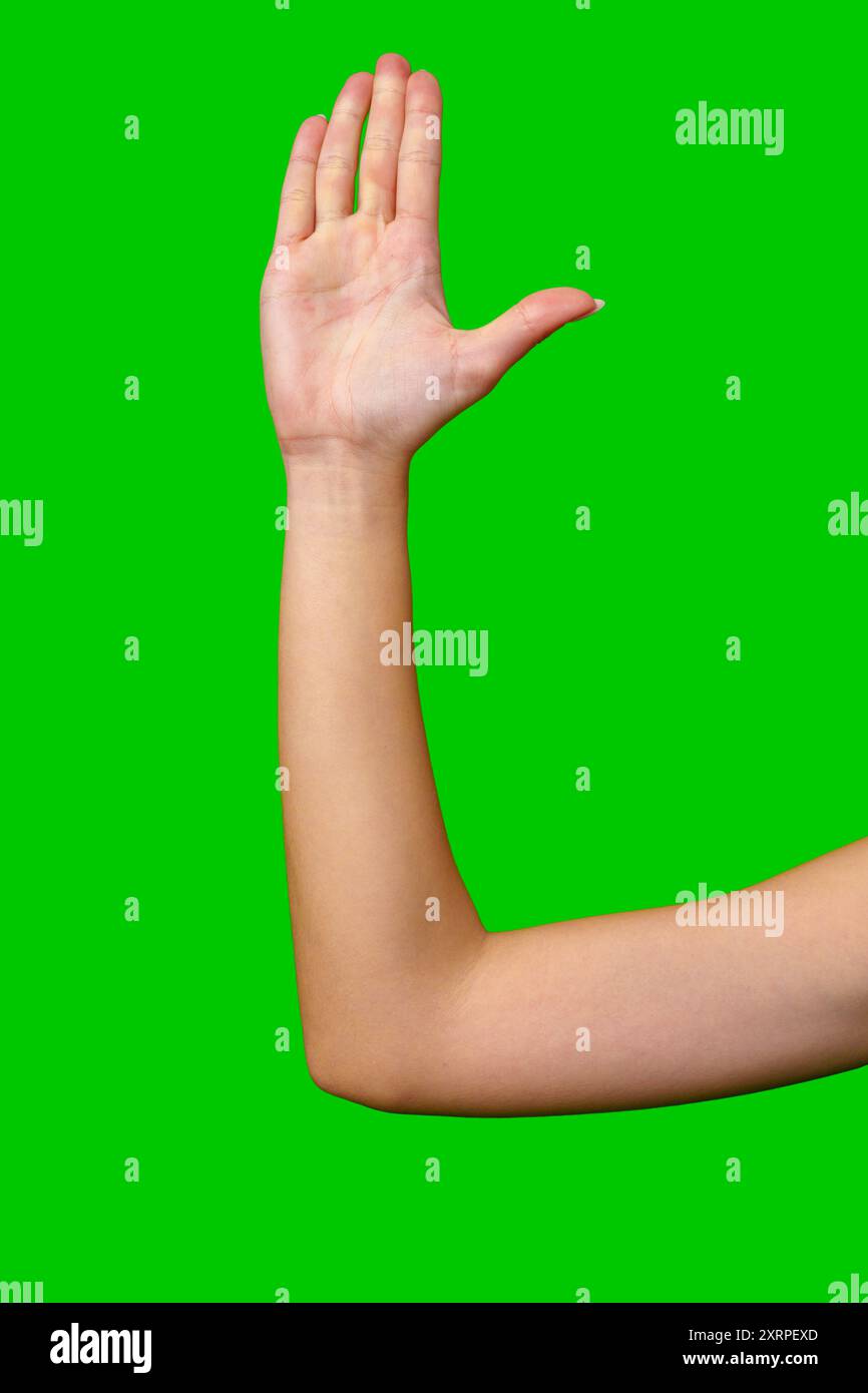 Raised right forearm hi-res stock photography and images - Alamy