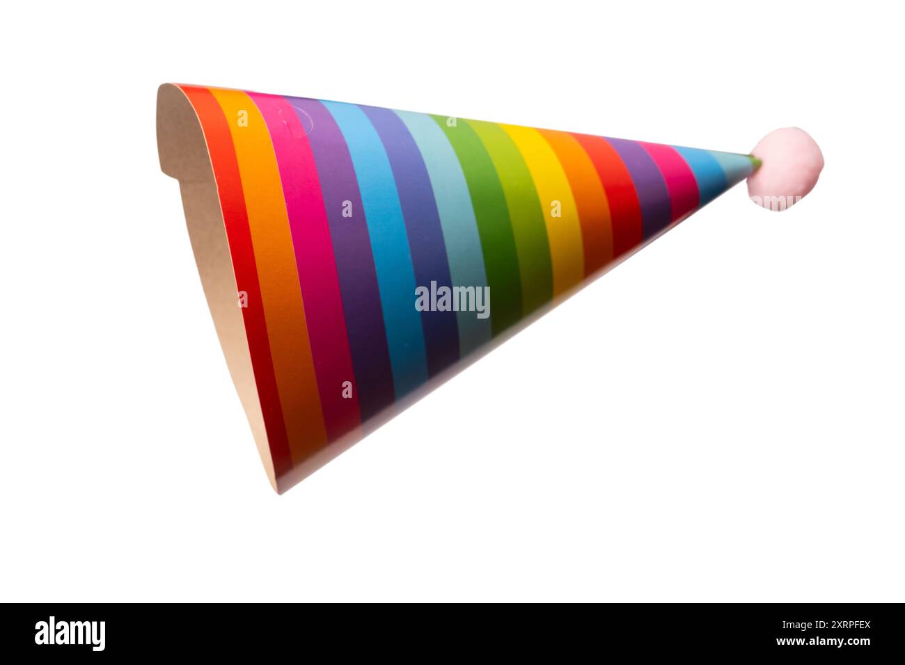 Colorful birthday cap isolated on white background Stock Photo - Alamy