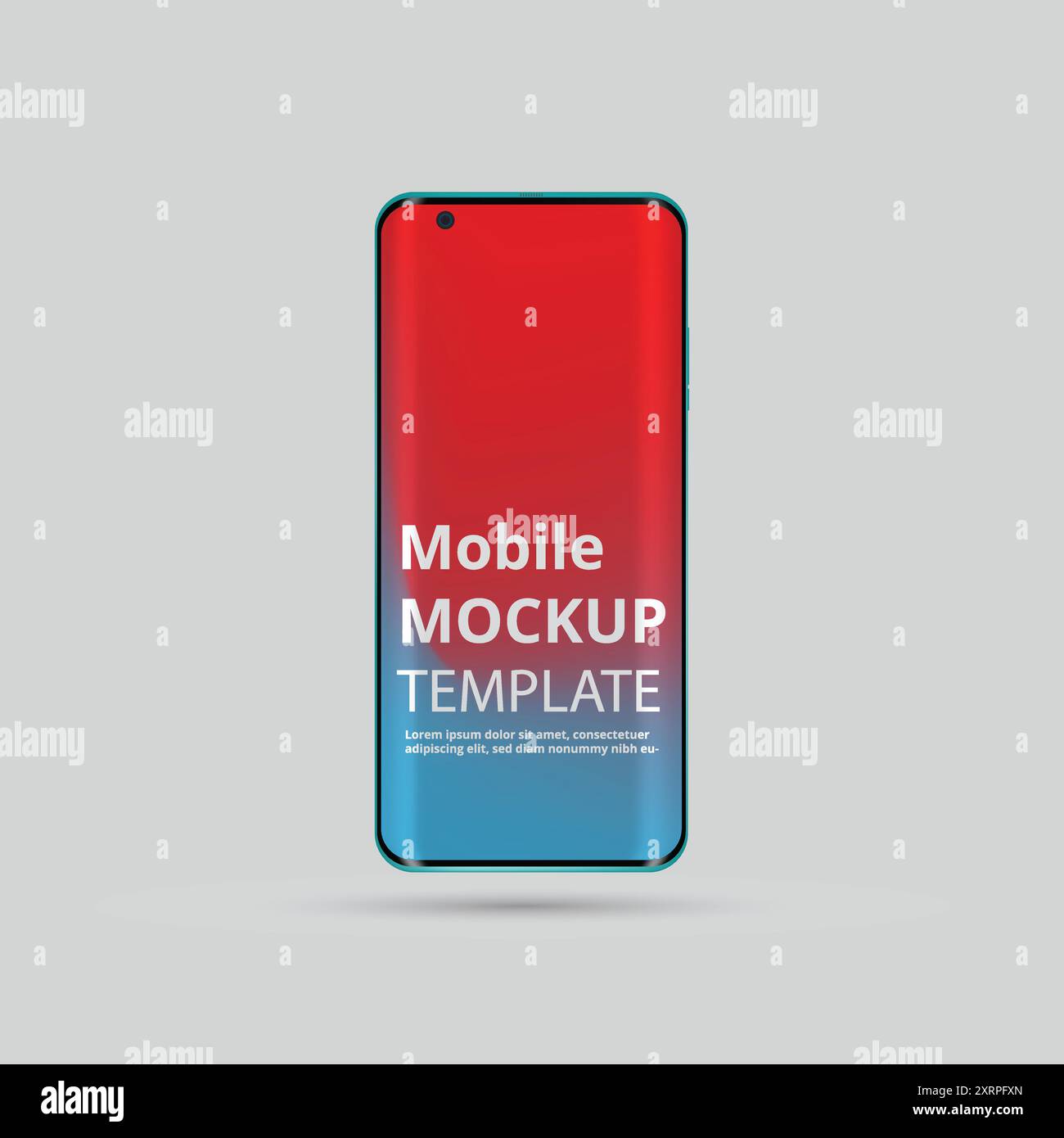 Mobile application white mockup Stock Vector Images - Alamy