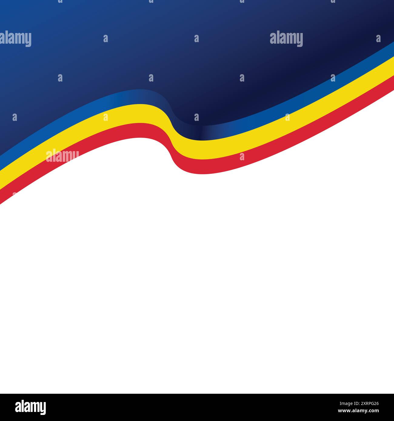 Romania flag ribbon banner template Stock Vector Image & Art - Alamy