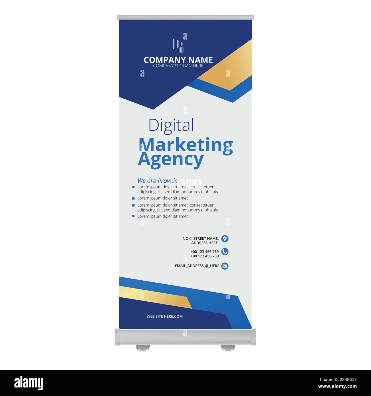 Company rollup banner vector design template Stock Vector Image & Art ...