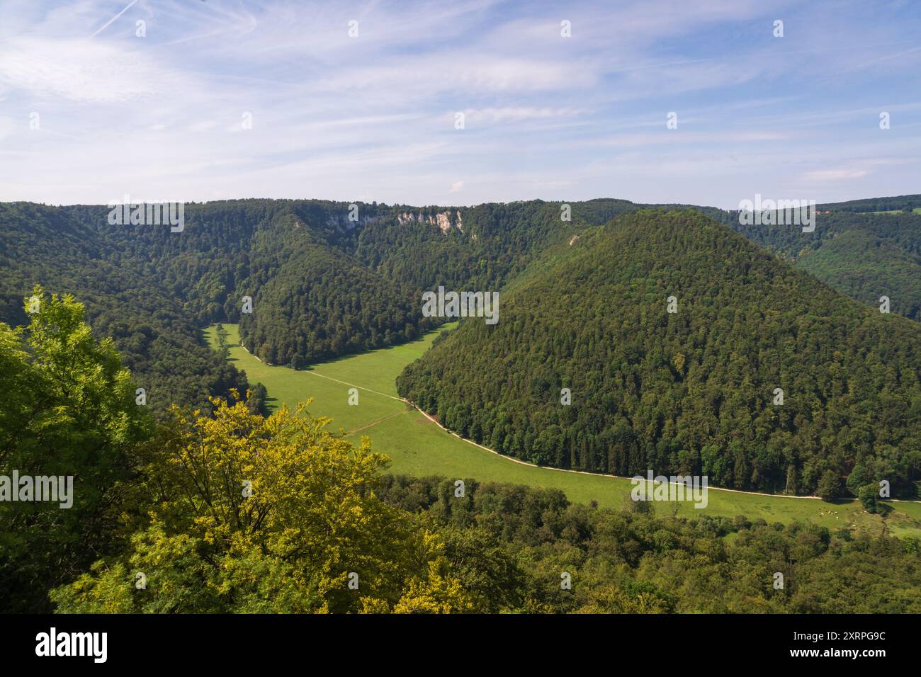 The Hilltop ruins of an 11th-century stronghold, château de Hohenurach ...