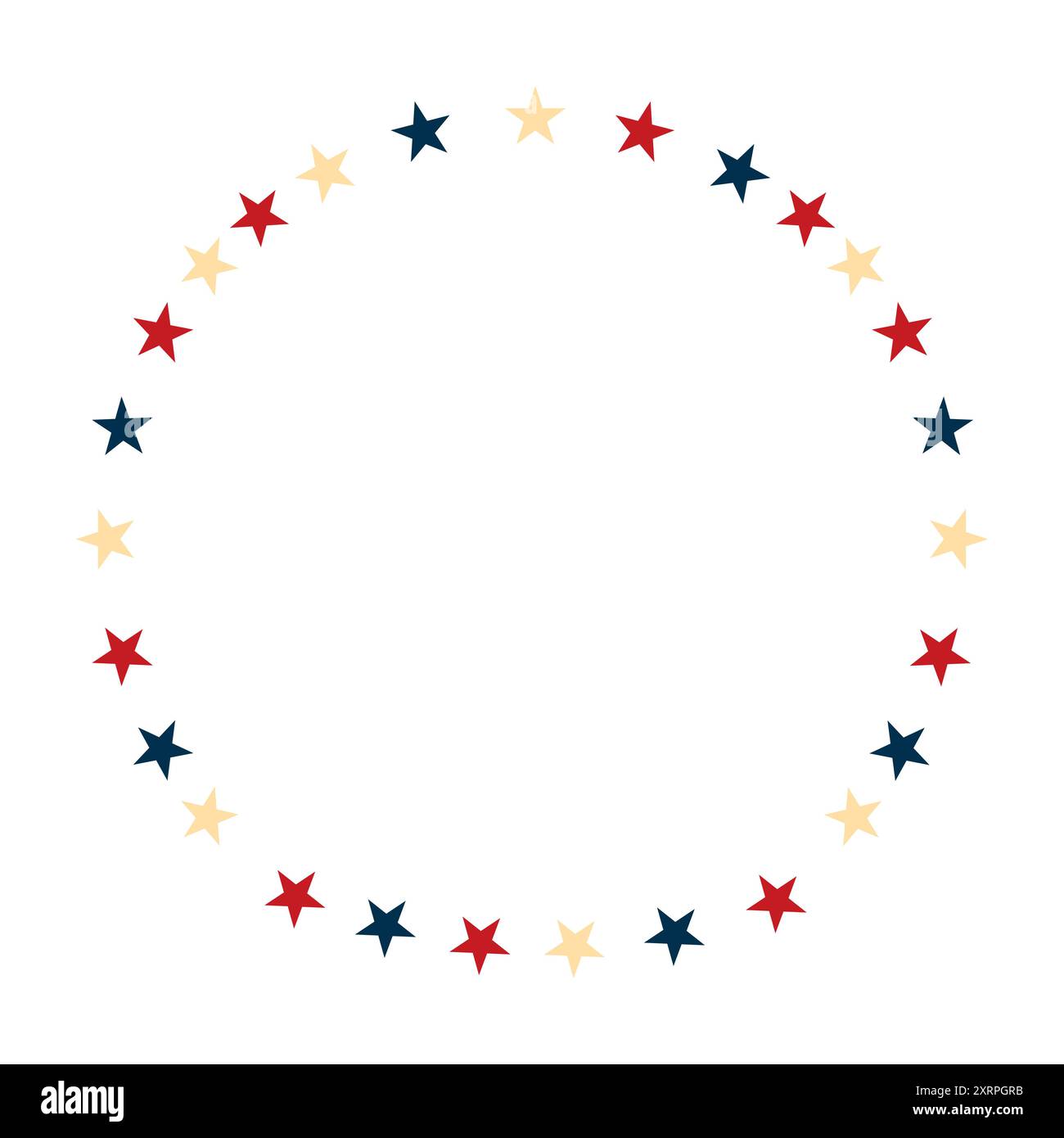 Stars circle border Cut Out Stock Images & Pictures - Alamy