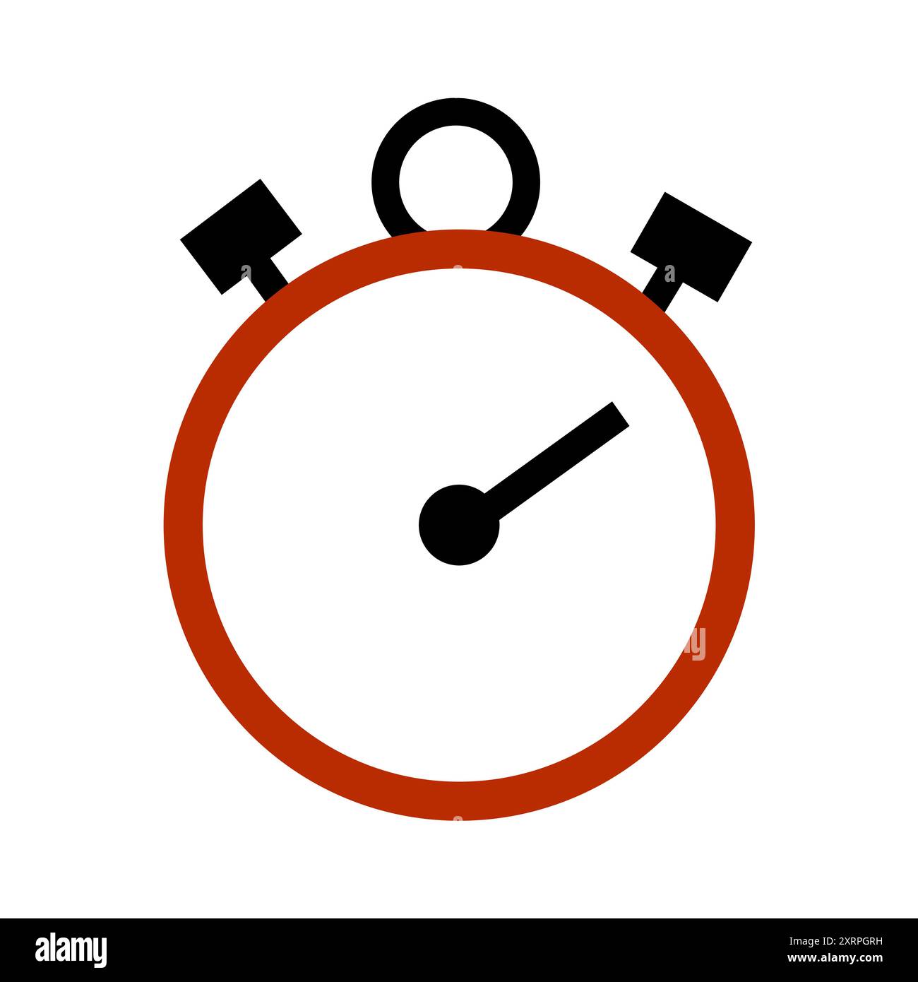 Red Black Stopwatch Icon Stock Vector Image And Art Alamy