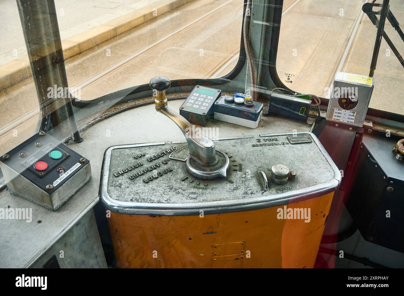 Drivers cab interior of Blackpool tram 718 Stock Photo - Alamy Drivers cab interior of Blackpool tram 718 Stock Photo - Alamy