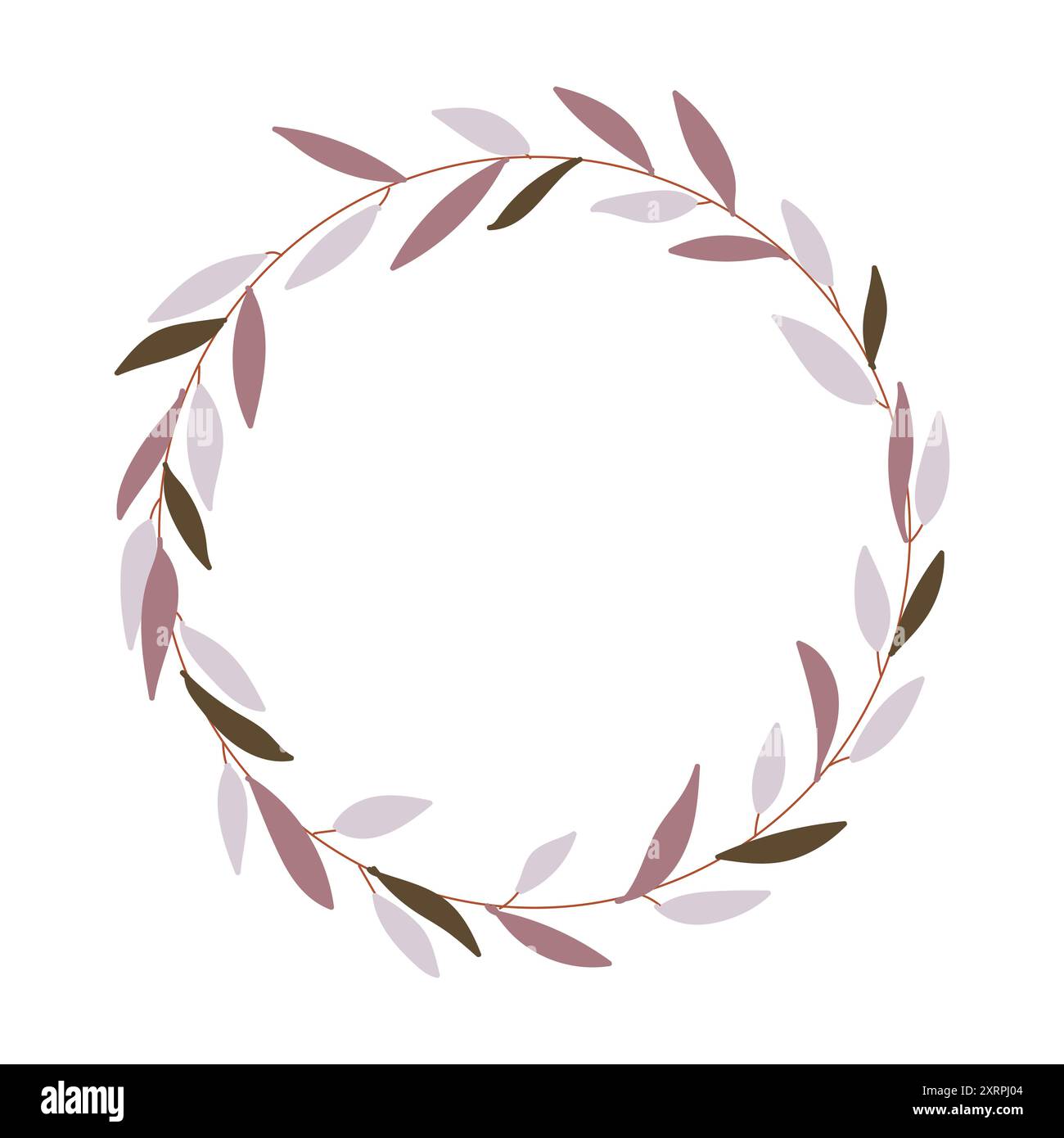 Abstract style wreath frame hi-res stock photography and images - Alamy