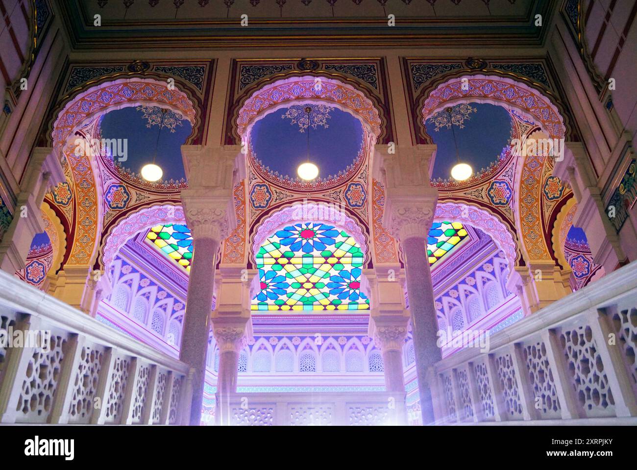 The interior of the famous Sarajevo City Hall (Vijećnica): the design ...