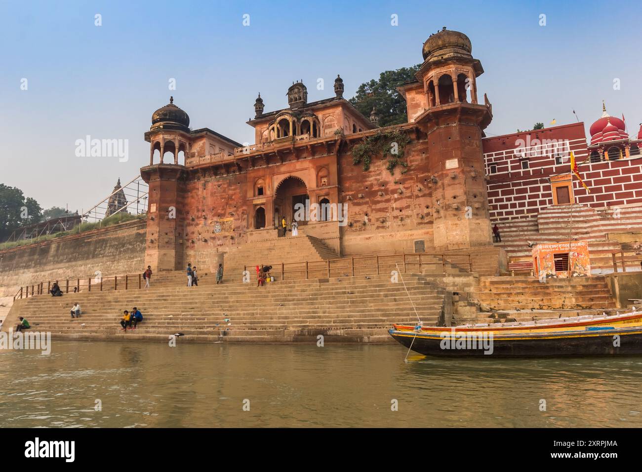 Palace at the Chet Singh Ghat in Varanasi, India Stock Photo - Alamy
