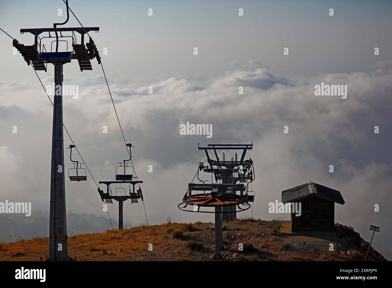 Beirut. 11th Aug, 2024. This photo taken on Aug. 11, 2024 shows a cable ...
