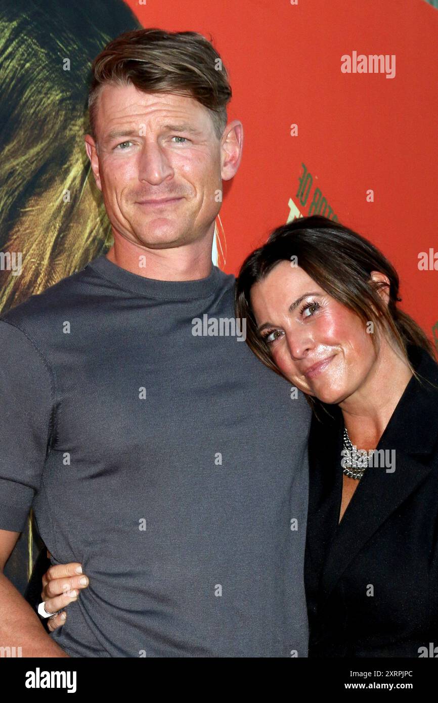 LOS ANGELES - AUG 6: Philip Winchester, Megan Coughlin at the Duchess Premiere at the Music Hall ...