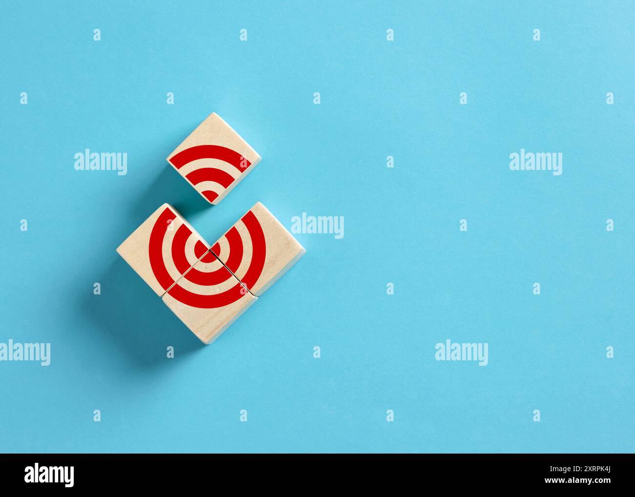 Achievement of business objectives, completing tasks or goals. Wooden ...