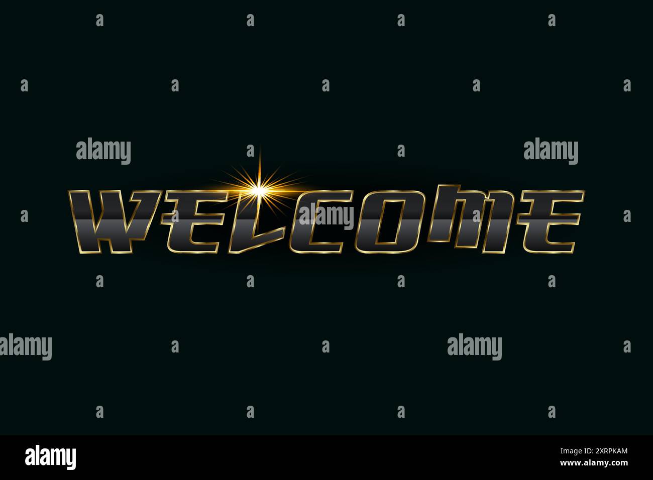 This premium welcome text design is versatile, suitable for use in ...