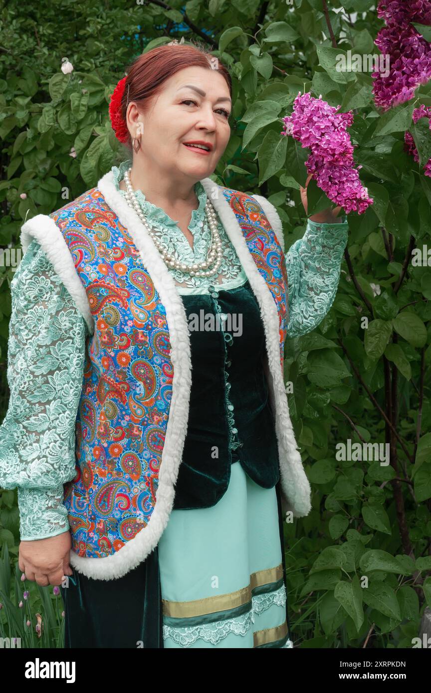 Stanitsa Borgustanskaya, Pyatigorsk, May 9, 2024. An elderly Cossack ...