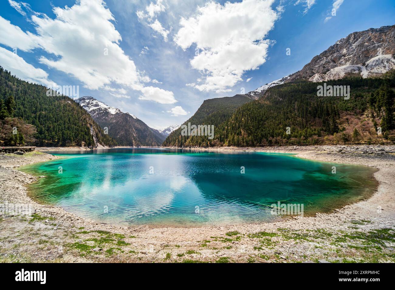 Long Lake (Chang Hai) in Jiuzhai Valley National Park, China Stock ...