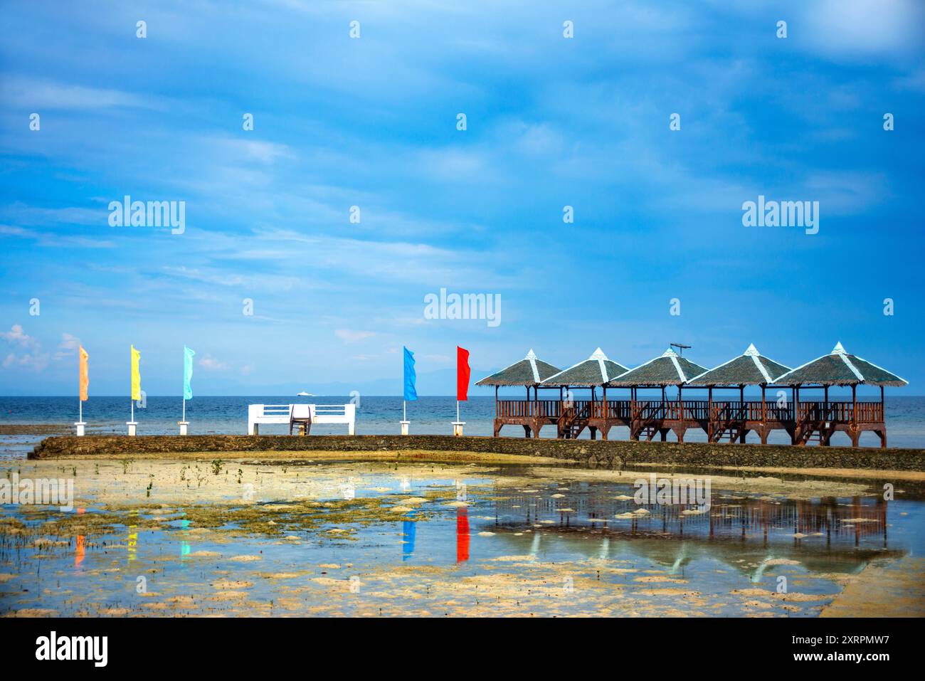Beach of the Whispering Palms island resort in Sipaway Island, San Carlos City, Negros ...