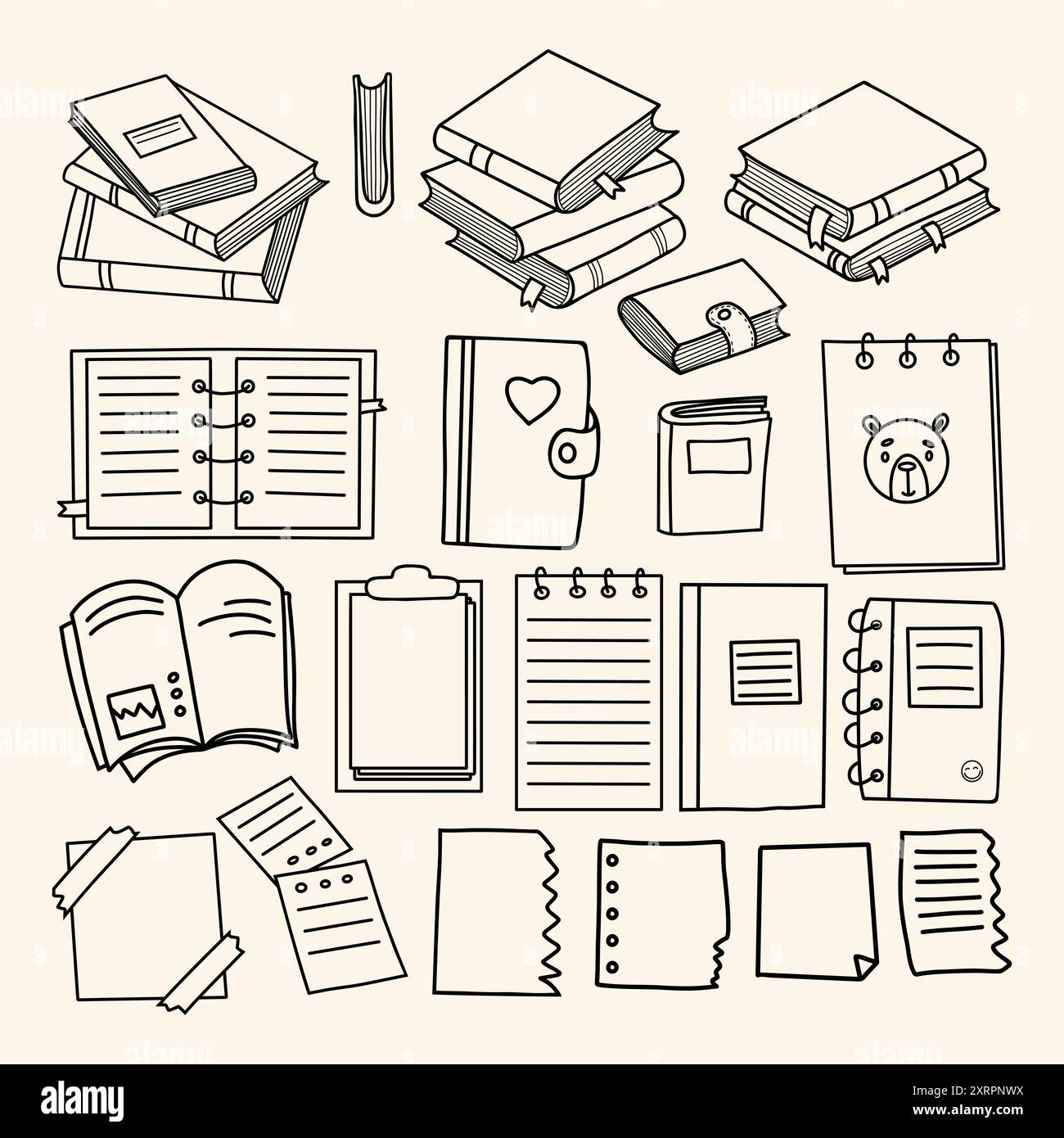 Books, notebooks, notepads and sheets, notes, album. Collection of ...