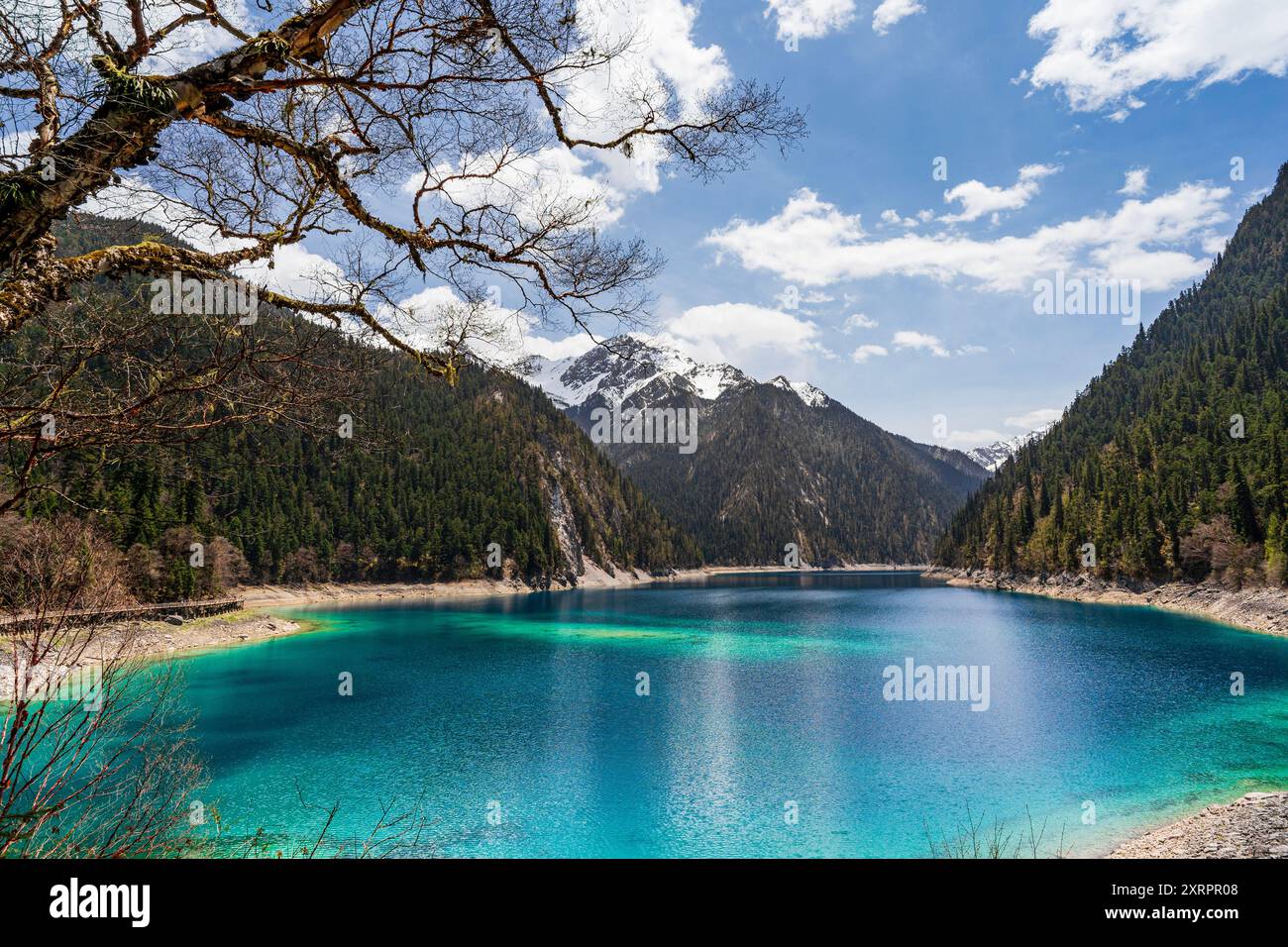Long Lake (Chang Hai) in Jiuzhai Valley National Park, China Stock ...