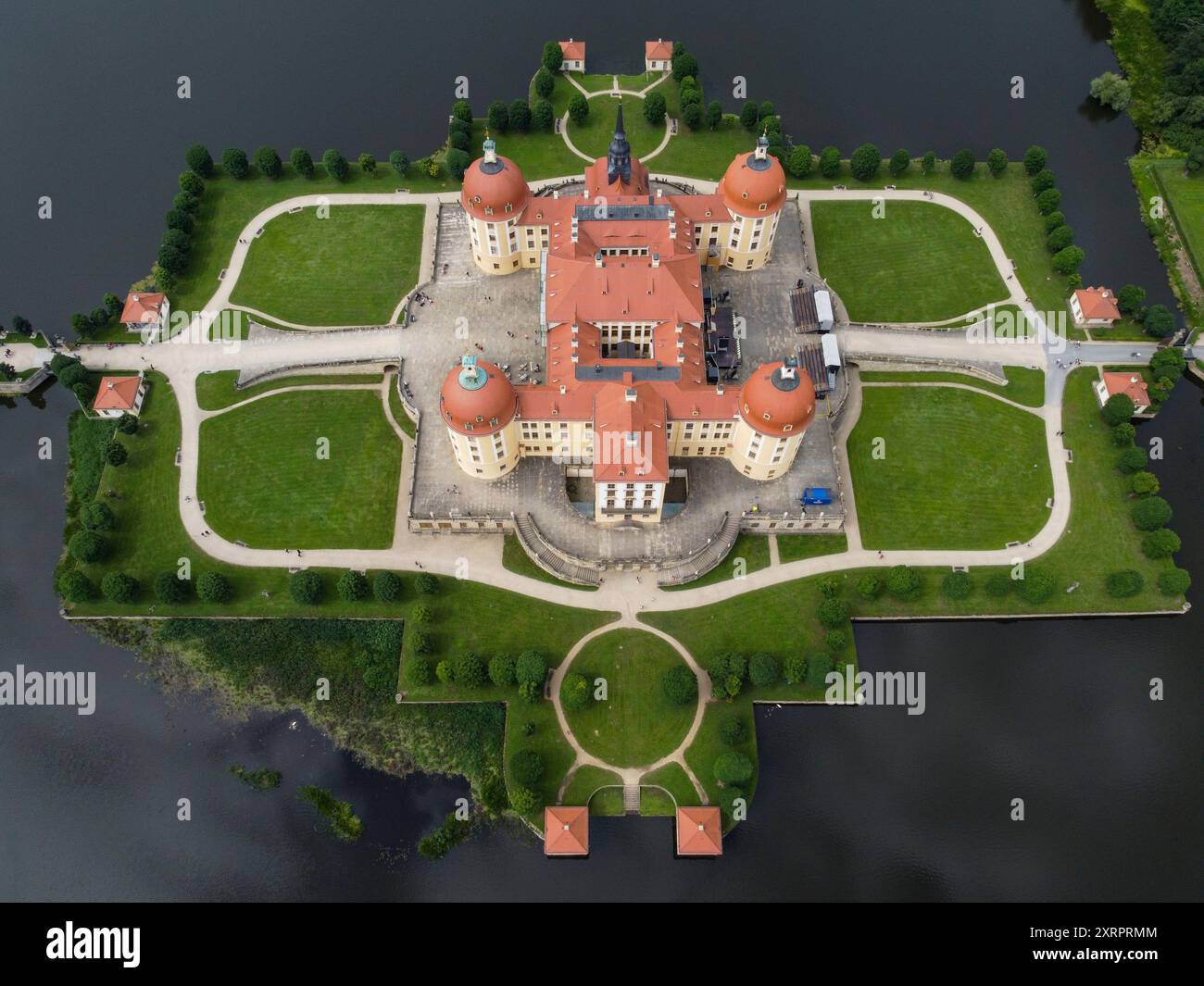 Moritzburg castle aerial hi-res stock photography and images - Alamy