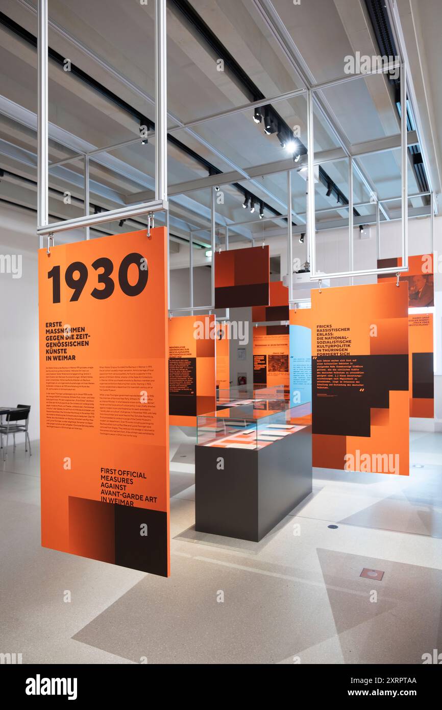 Interior Bauhaus Museum, dedicated to the German art academy with ...