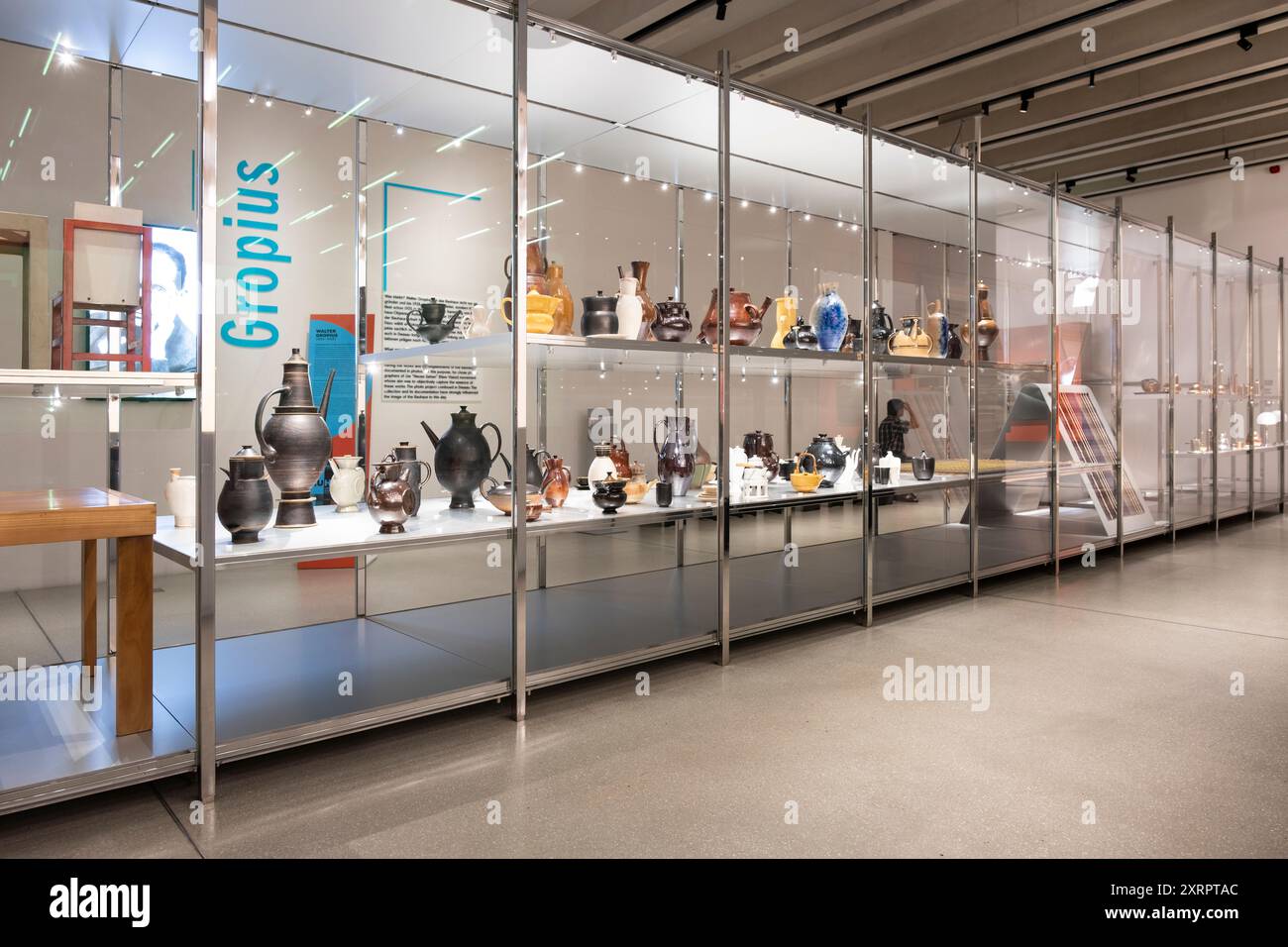 Interior Bauhaus Museum, dedicated to the German art academy with ...