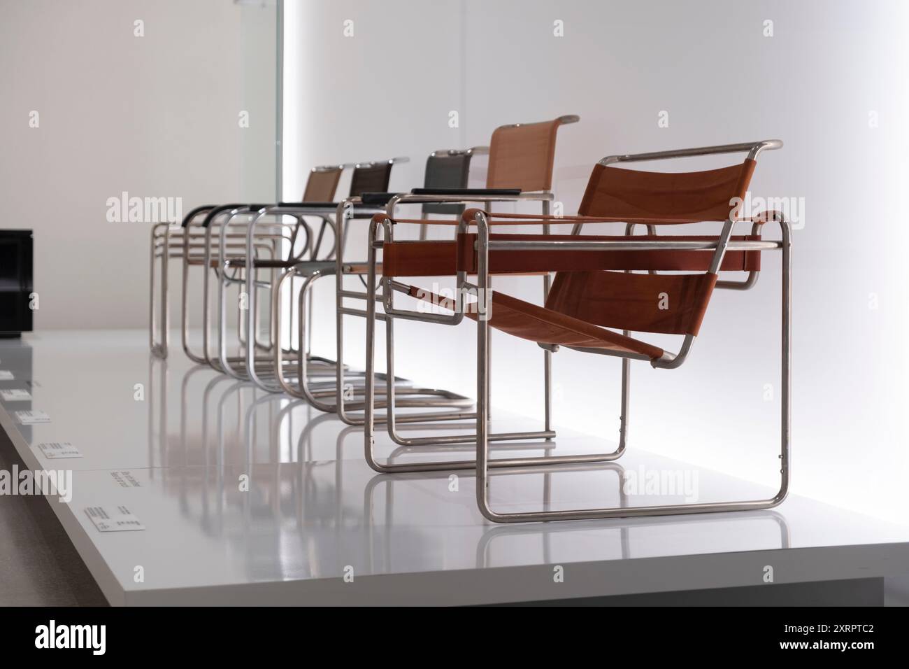 Interior Bauhaus Museum, dedicated to the German art academy with ...