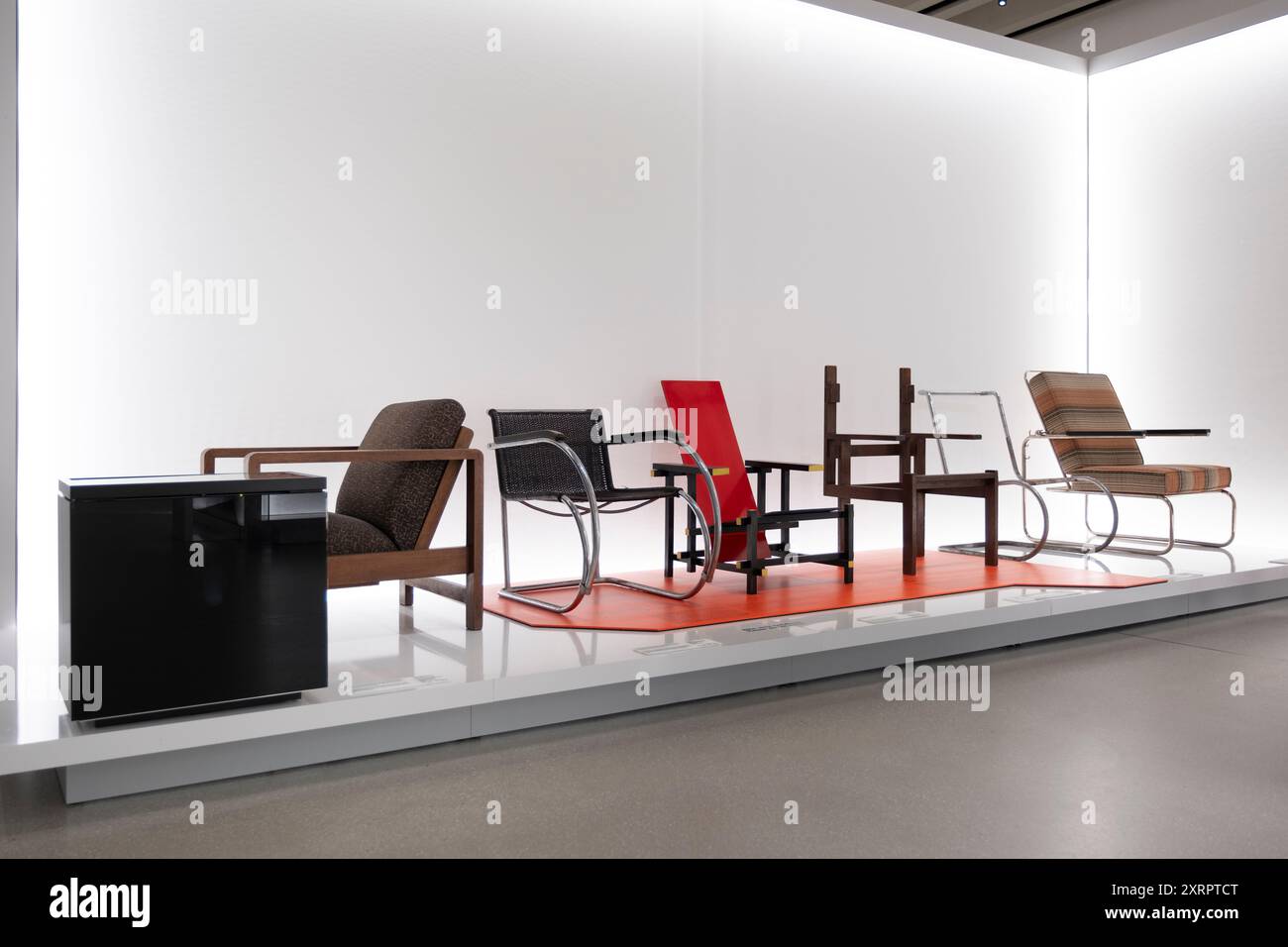 Interior Bauhaus Museum, dedicated to the German art academy with ...
