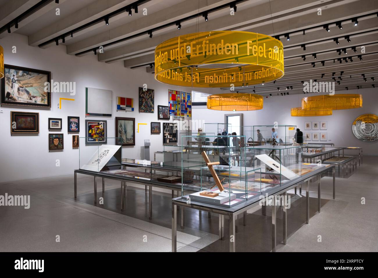 Interior Bauhaus Museum, dedicated to the German art academy with ...