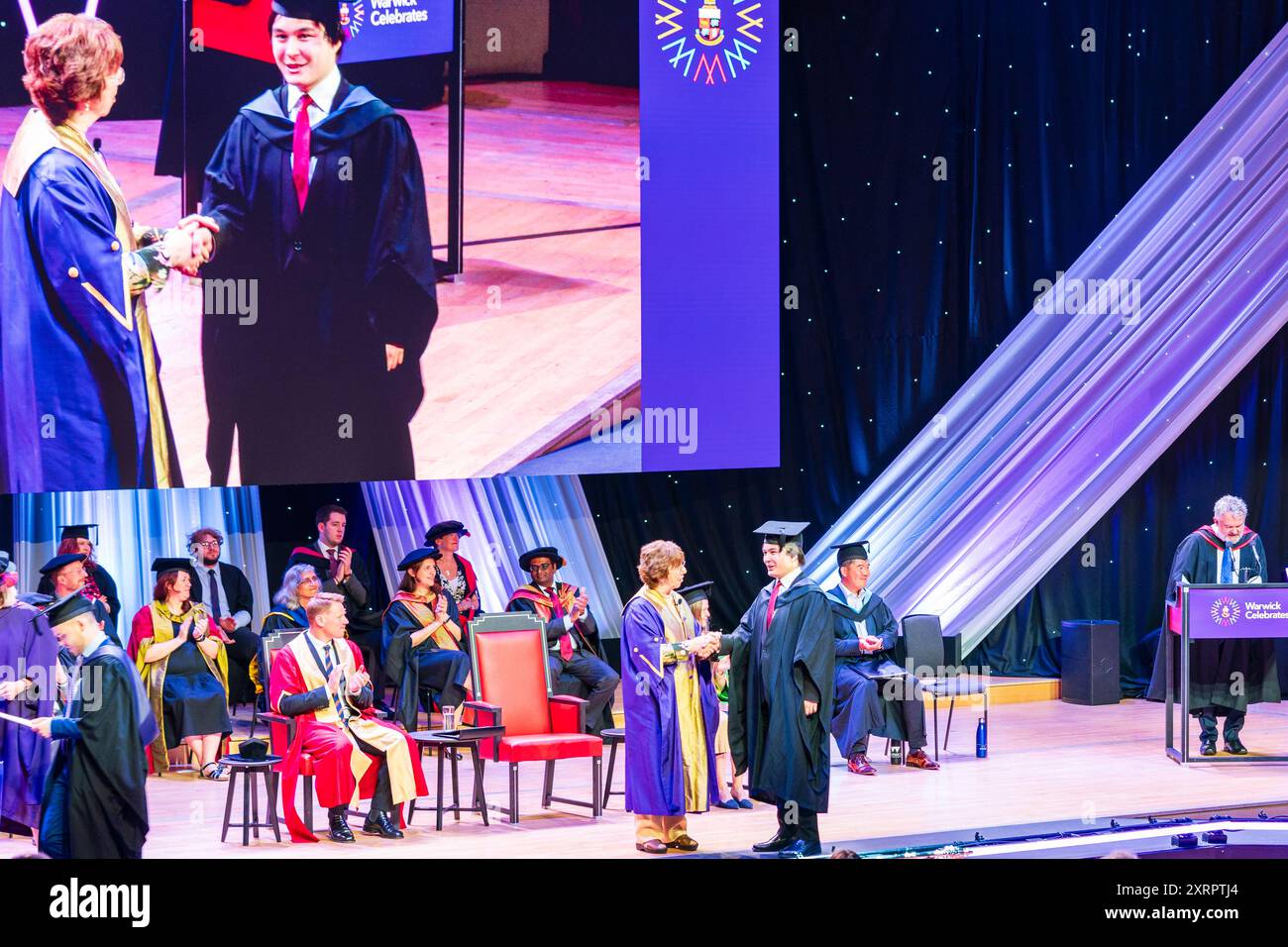 Graduation ceremony at the Butterworth Hall, Warwick University ...