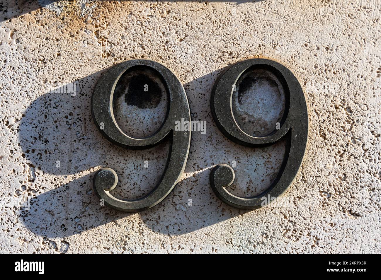 Number 99 sign hi-res stock photography and images - Alamy